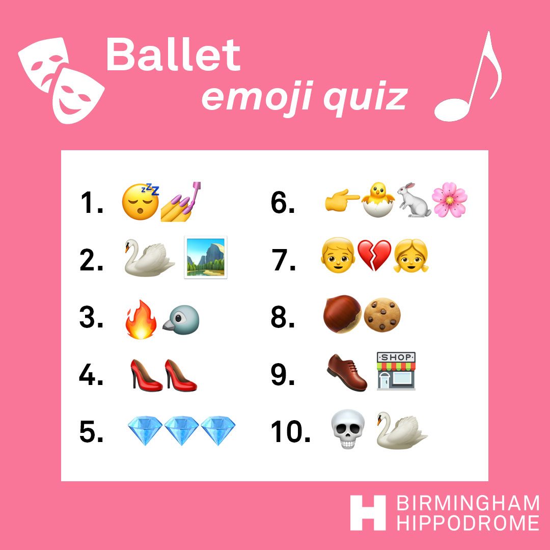 Test your theatre knowledge with our emoji quizzes – Birmingham Hippodrome